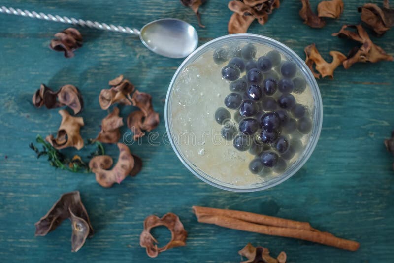 Bubble Tea Top View stock photo. Image of healthy, bubbles - 244092970