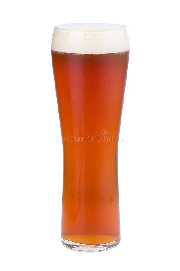 A Glass of Refreshing Light Beer. Golden Beer with Foam Stock Photo ...