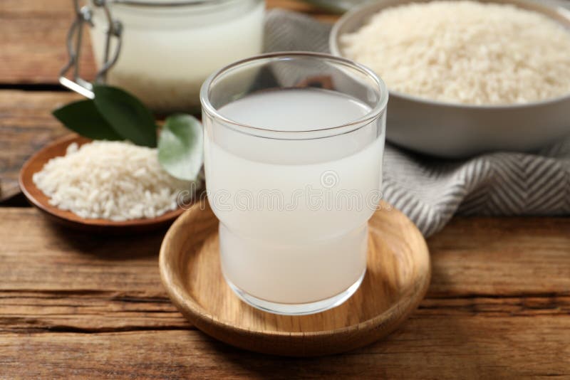 Rice Water. Fermented Beauty Cosmetic Stock Image - Image of fresh ...