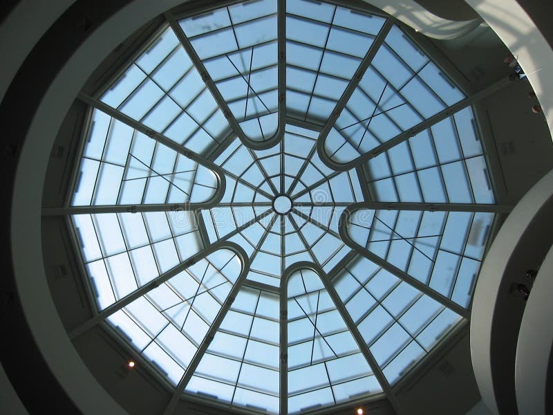 Stained Glass Roof at Hotel Stock Photo - Image of skylight, structure ...