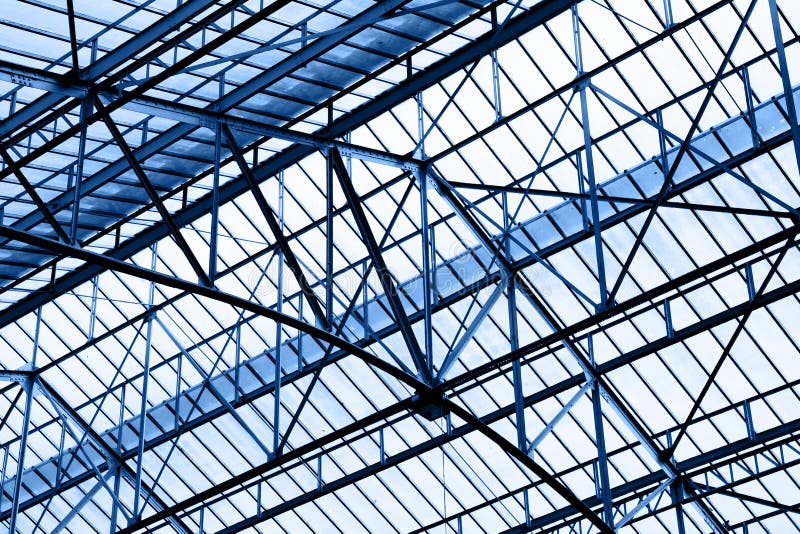 Glass roof stock photo. Image of inside, factory, industry - 25138608