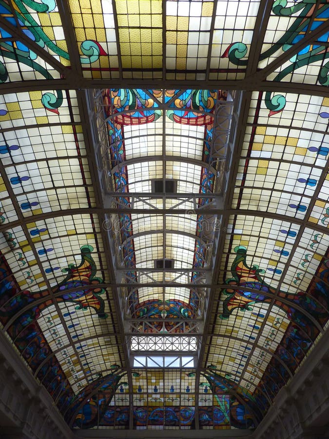 Glass roof. stock photo. Image of lima, antique, peru - 33725942