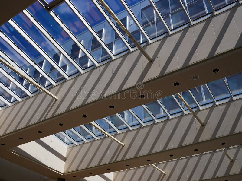 Glass Roof of Modern Building Stock Photo - Image of glass, abstract ...