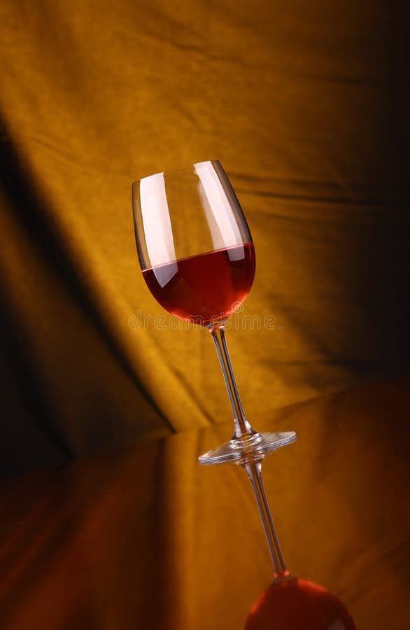 Glass of rose wine stock image. Image of alcohol, wine - 42845371