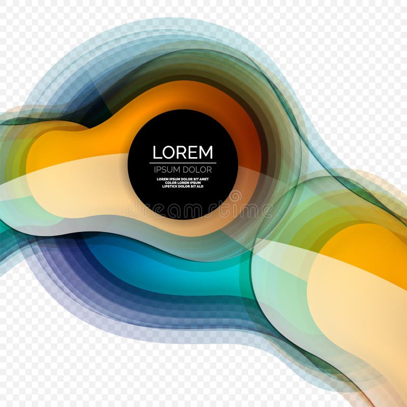 Glass Round Shape Modern Design Template, Abstract Background Stock ...