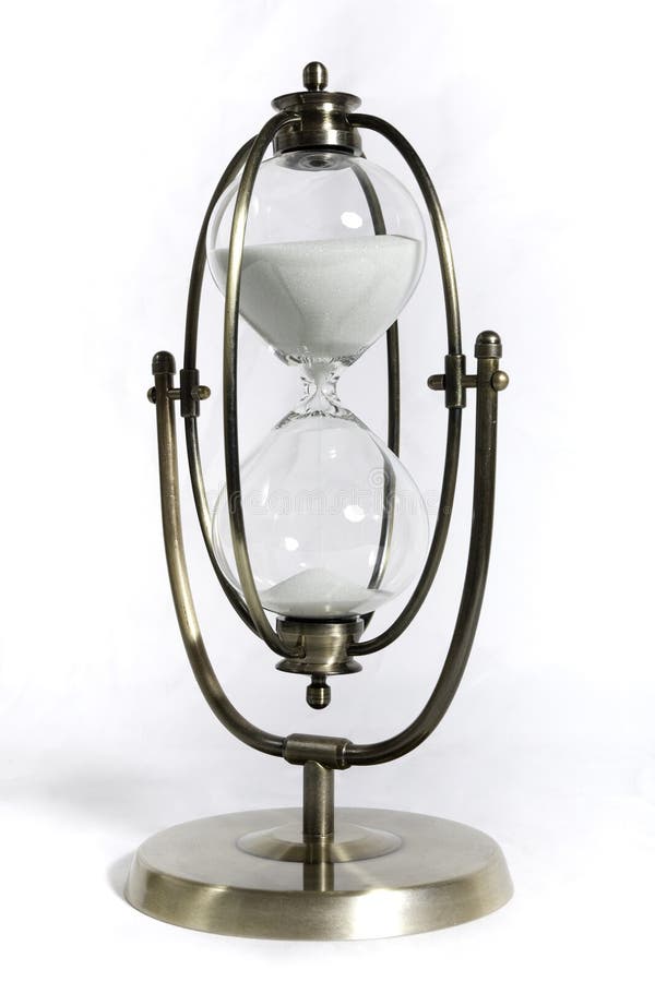 Gammalt timglas fotografering för bildbyråer. Bild av titta - 54879765