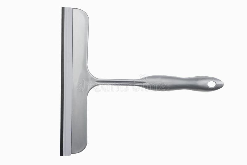 Glass Scrape Tool or Squeegee for Shower, Window and Car Glass Stock ...