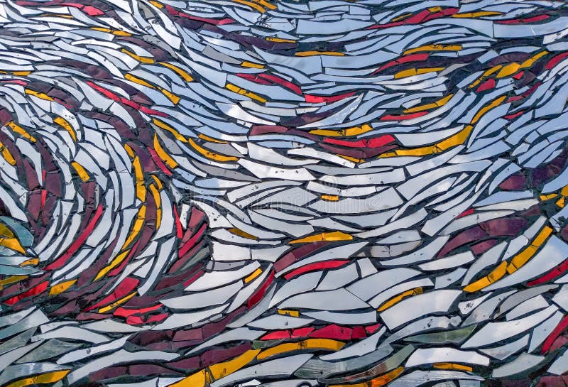 Glass Scraps on a Black Background. Stock Photo - Image of colorful ...