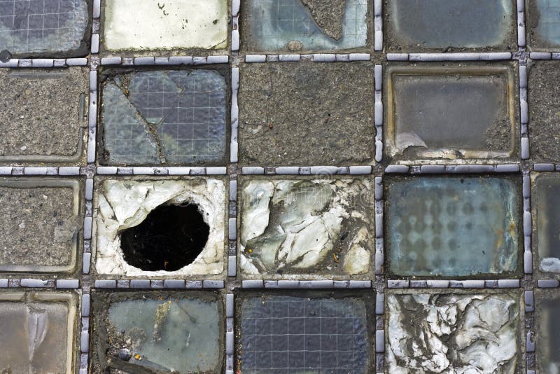 Glass set into pavement stock image. Image of pavement - 14885339