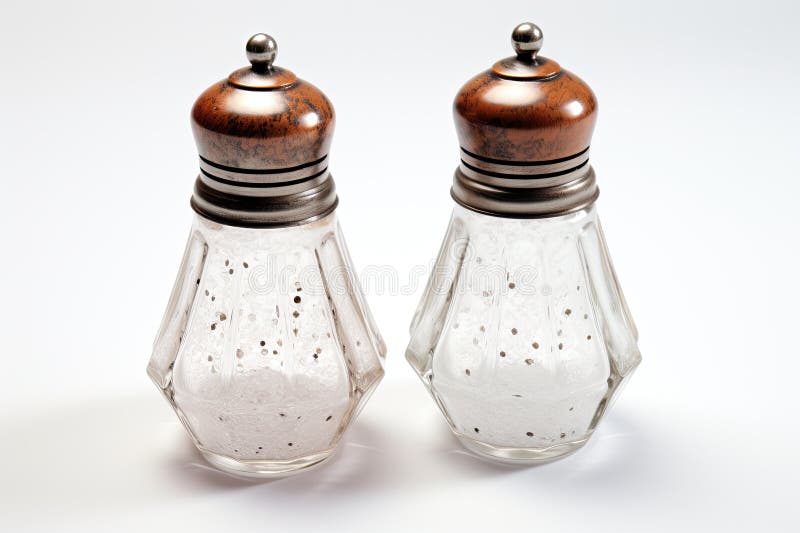 Glass Shakers on White Background Stock Illustration - Illustration of ...