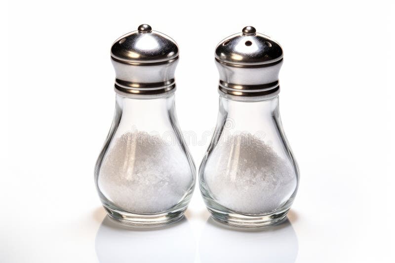 Glass Shakers on White Background Stock Illustration - Illustration of ...