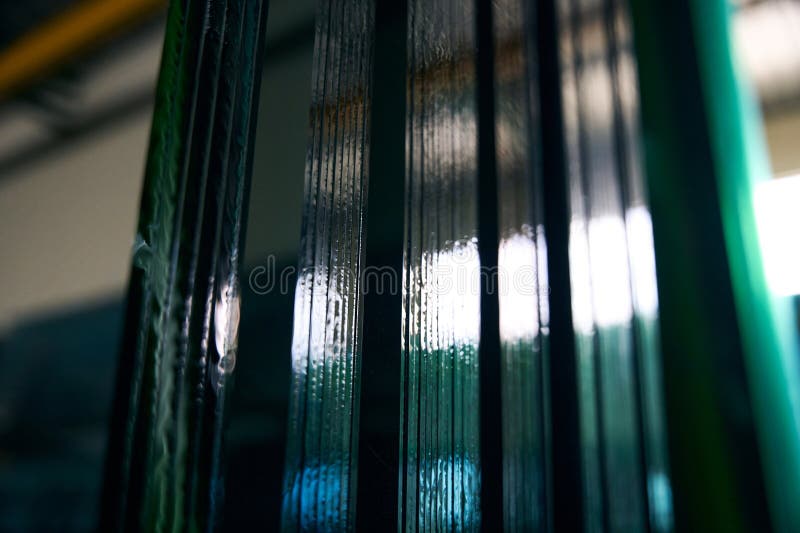 Glass Sheets for the Production of Double-glazed Windows Stock Image ...