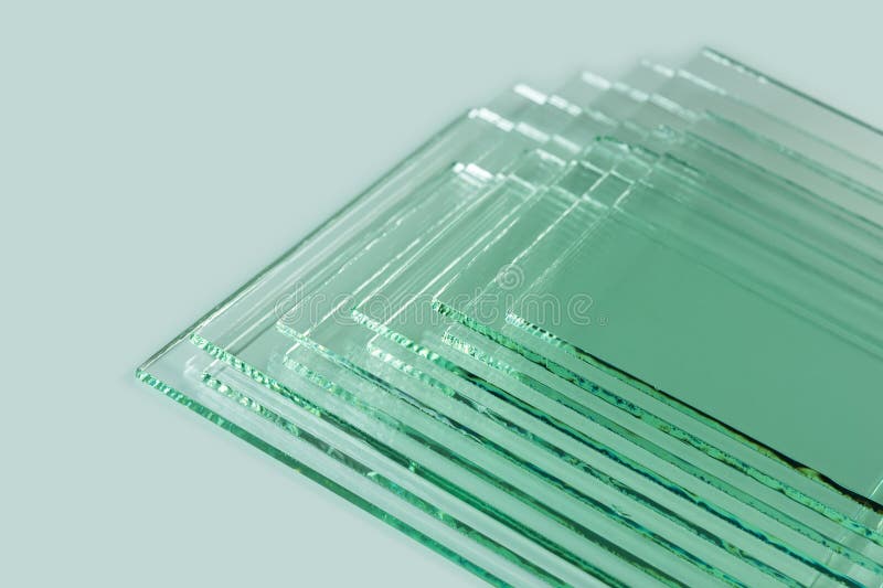 Glass Sheets, Super Clear Float Glass Panels Stock Photo - Image of ...
