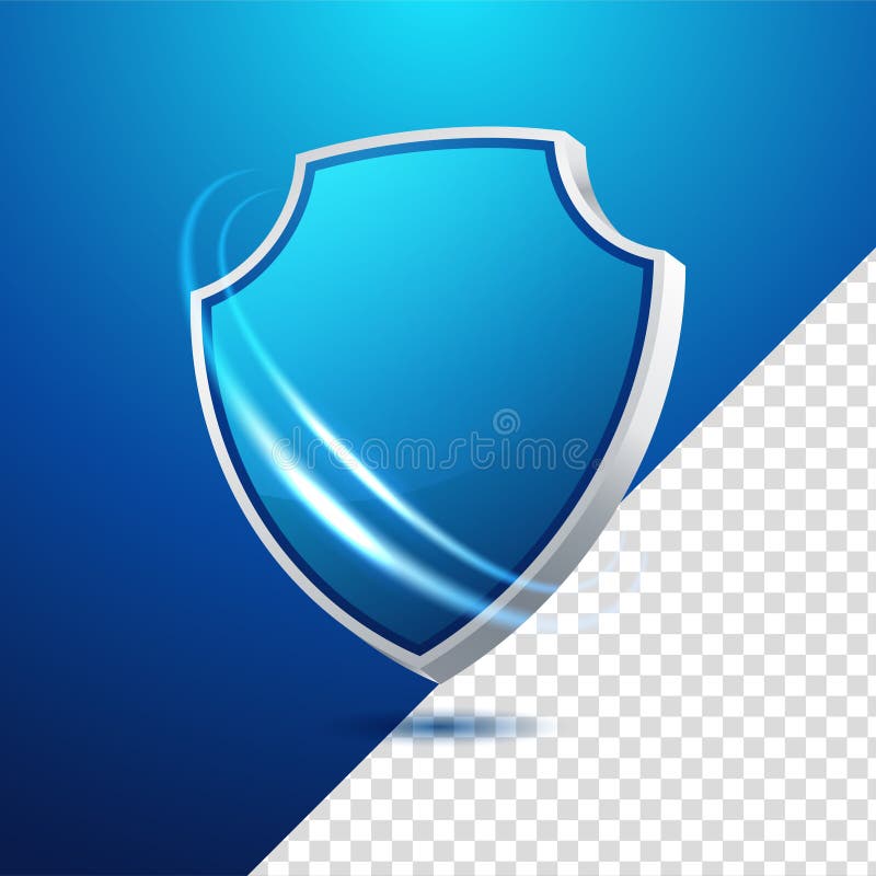 Glass Shield and Blue Lightning Stock Vector - Illustration of table ...