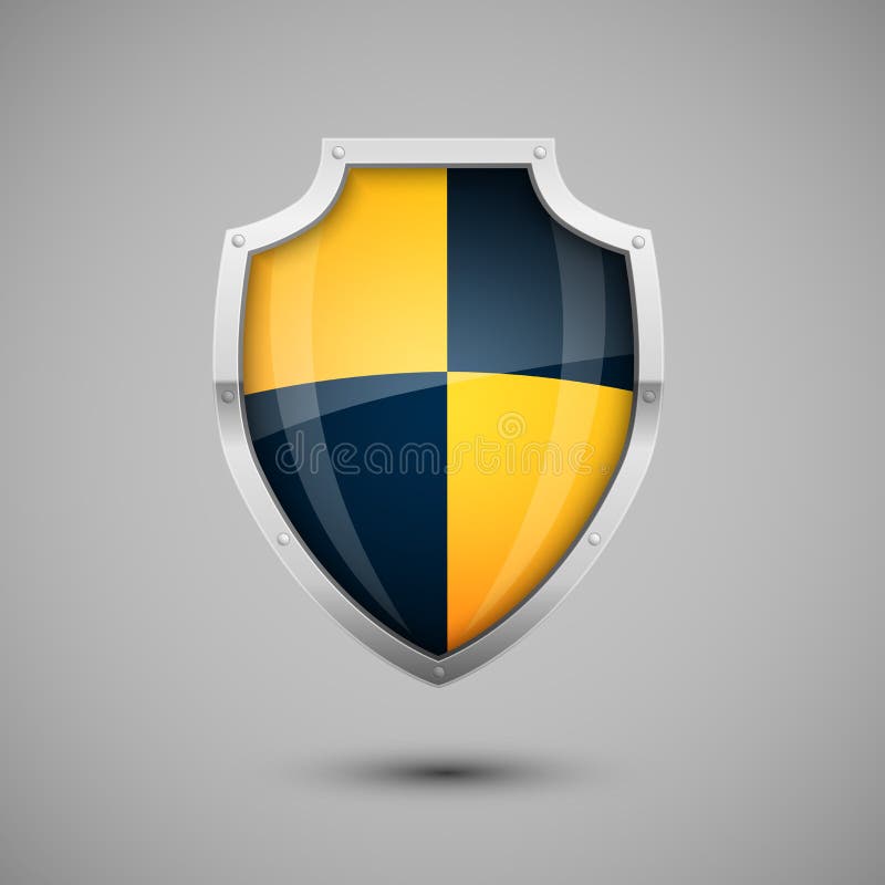 Glass Shield stock vector. Illustration of emblem, sign - 40239443