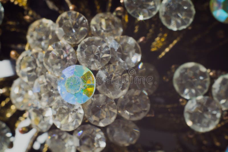 Glass Shiny Stones, Macro Photography. Stock Image - Image of semi ...