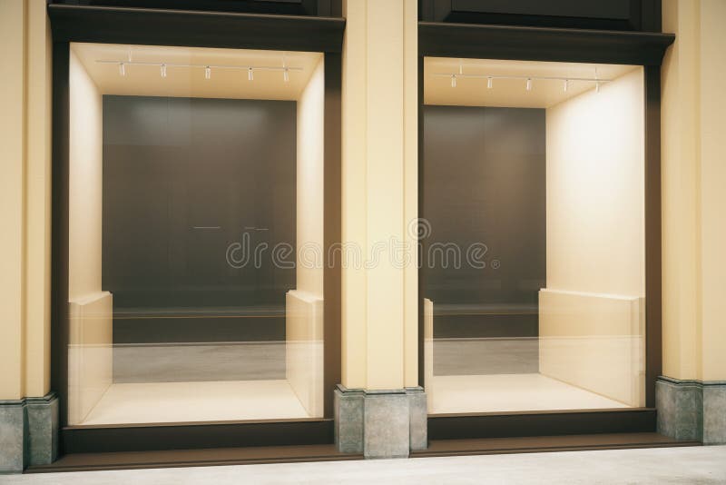 Glass showcase closeup stock illustration. Illustration of design ...