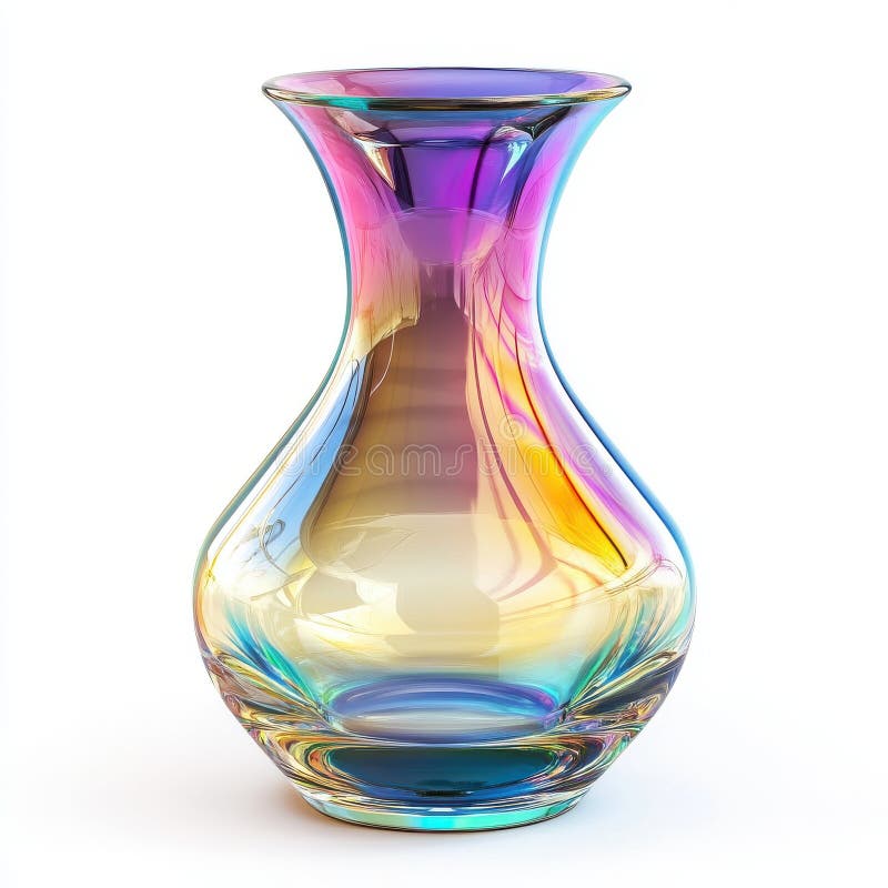 Glass Showpiece Isolated on White Background Stock Illustration ...