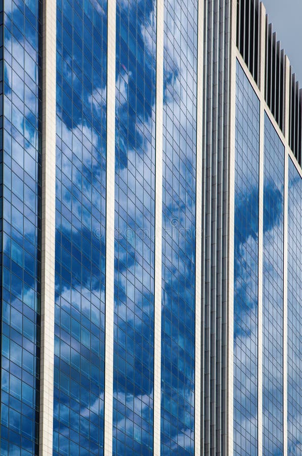 Glass Skyscraper Against Blue Sky Stock Photo - Image of tower ...