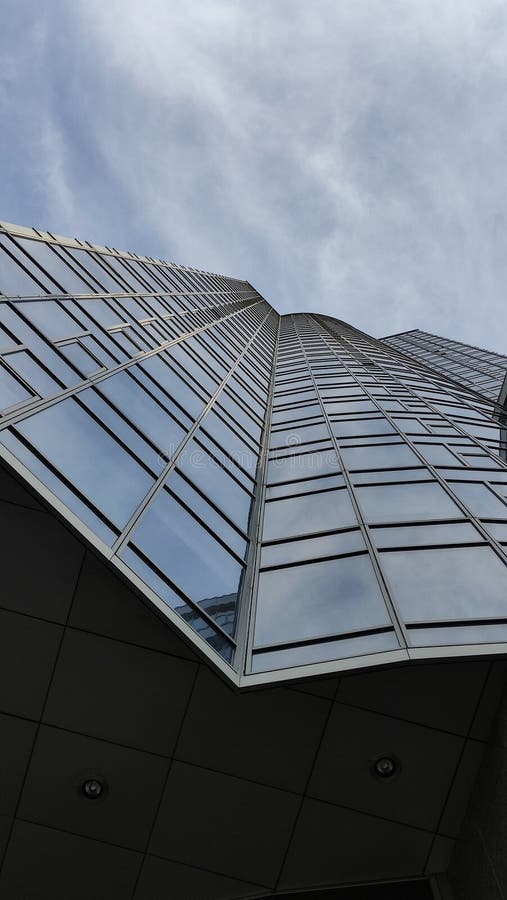Glass Skyscraper. Angle from Below Stock Photo - Image of downtown ...