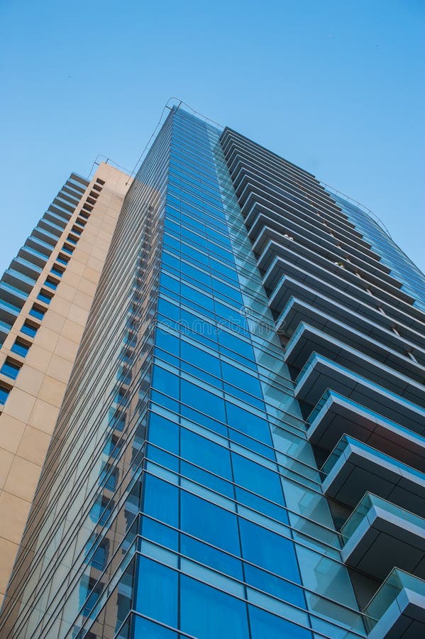 Glass Skyscraper Office Building Stock Image - Image of glass, high ...