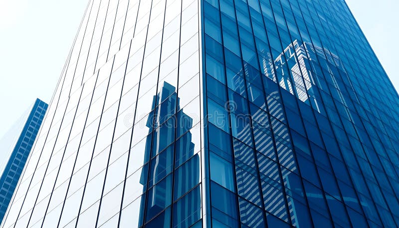 Glass Skyscraper Reflection: Modern Architectural Elegance Stock ...