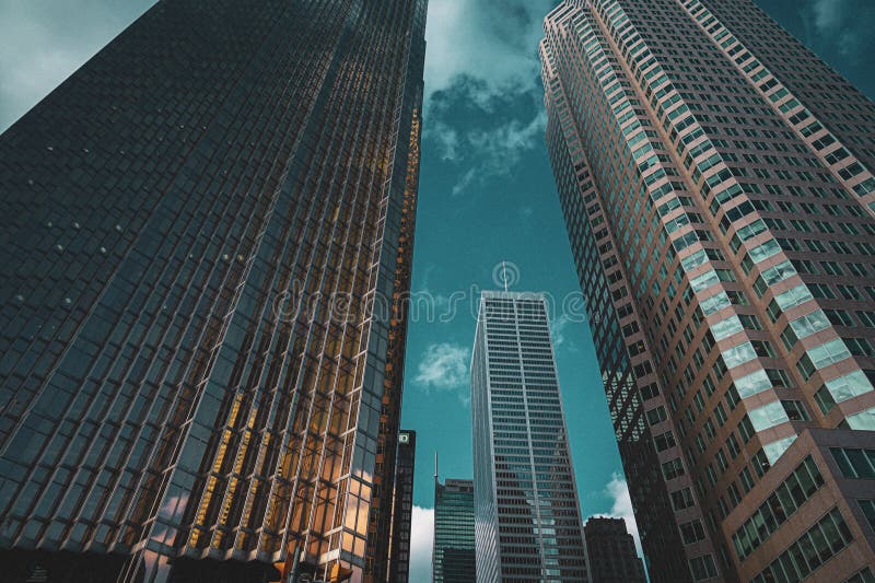 Glass Skyscraper (Toronto, Canada) Stock Photo - Image of skyscraper ...