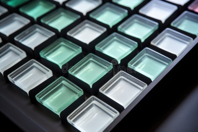 Glass Slides for Microscope on a Tray Stock Illustration - Illustration ...