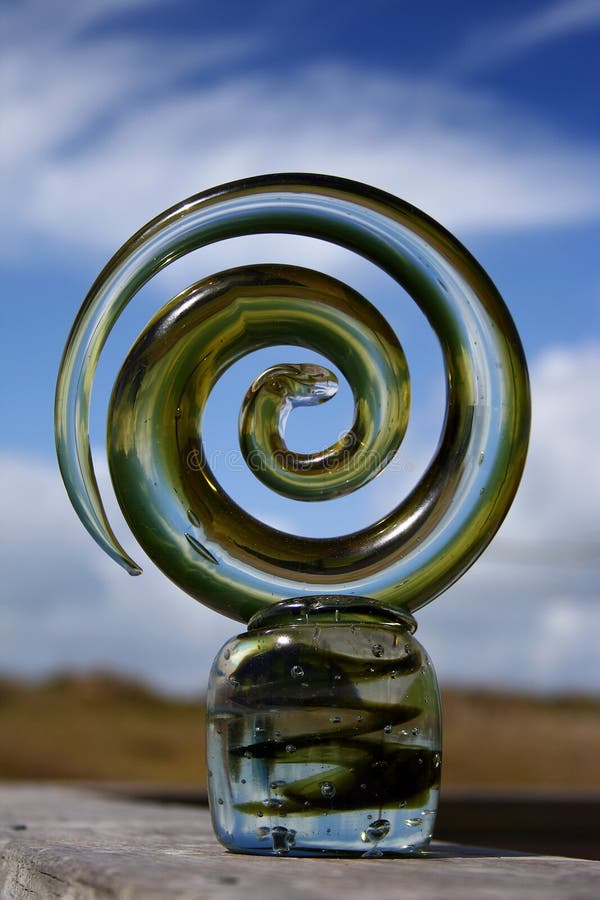 Glass snake sculpture stock photo. Image of molded, twirls - 4641476