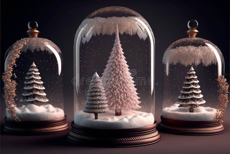 Glass Snow Globe Christmas Decorative Design.Glass Ball with Snow ...
