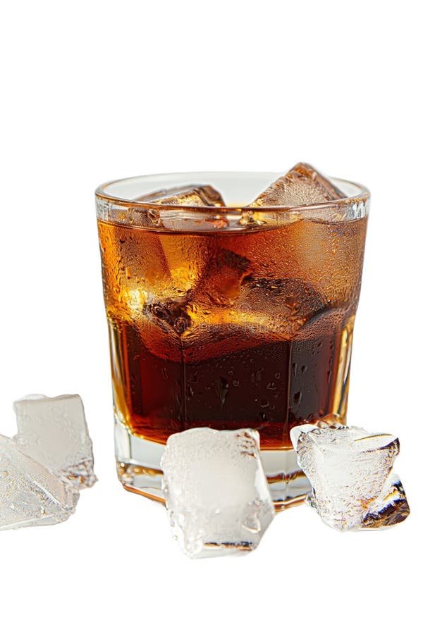 A Glass of Soda with Ice Cubes in it Stock Photo - Image of sweet, cool ...