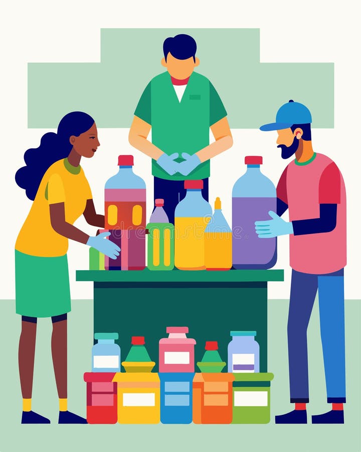 In the Glass Sorting Area Employees Meticulously Sort through Various ...