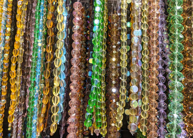 Glass Sparkle Crystal Beads Materials for Creating Jewelry Stock Photo ...