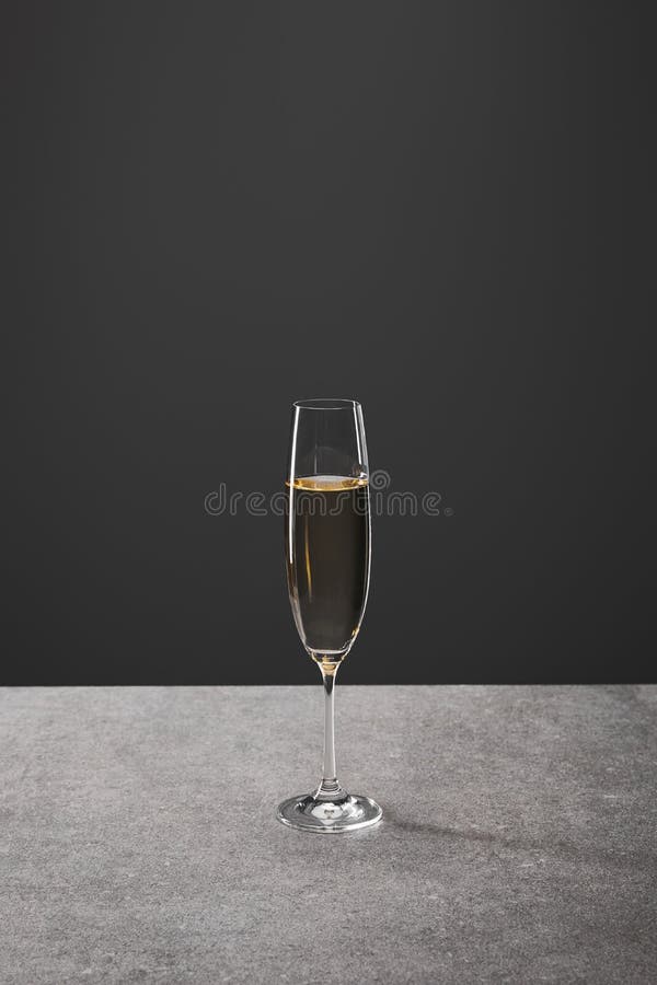 Glass of Sparkling Wine for Celebrating Stock Image - Image of holiday ...