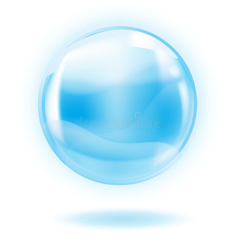 3D glass sphere stock vector. Illustration of magnifying - 54755030