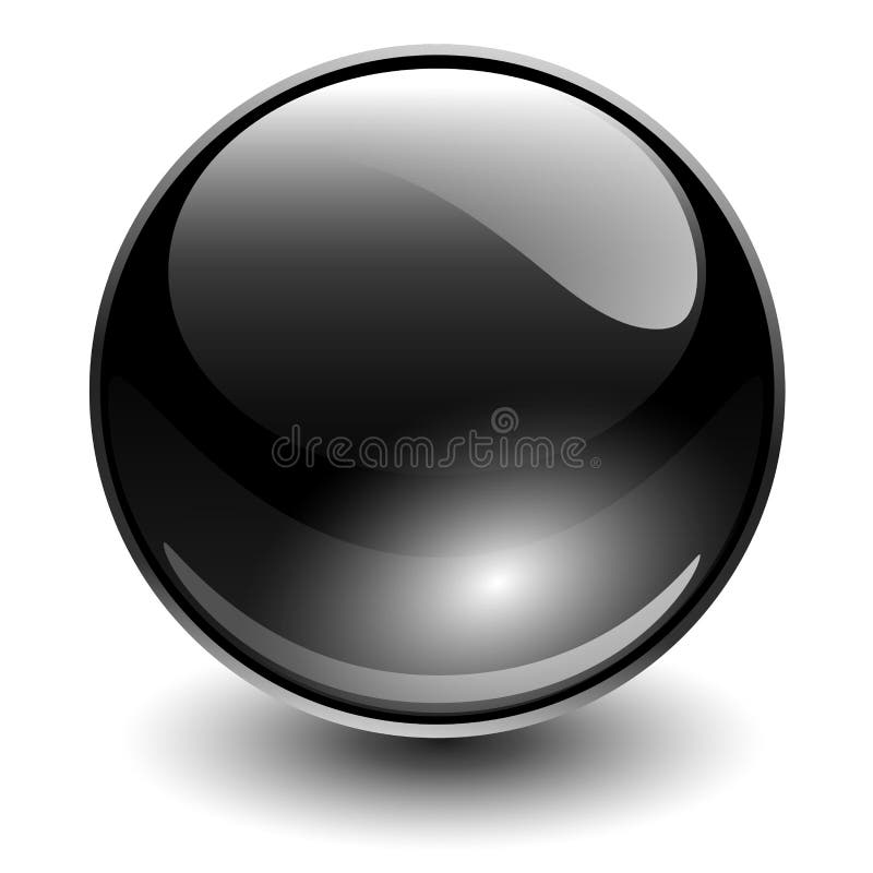 3d Sphere on Black Table Background Texture with Shadow. Crystal Shape ...