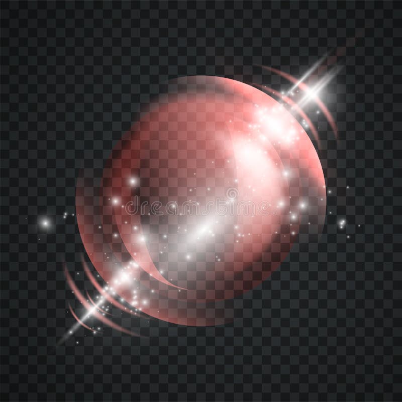 Glass Sphere of Glowing Lights Stock Vector - Illustration of graphic ...