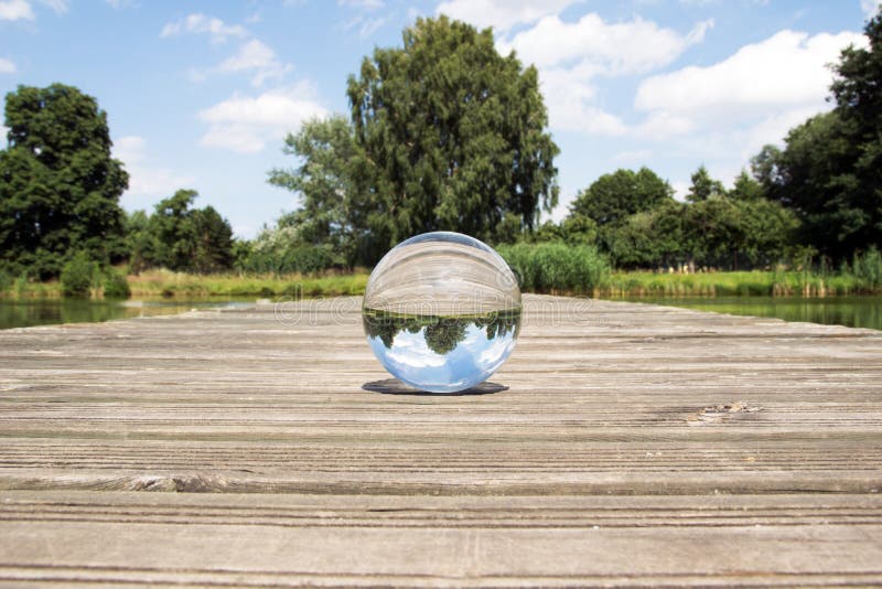 Glass sphere picture stock photo. Image of glass, nature - 64239292