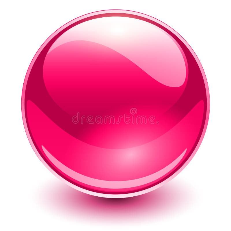 Sphere Pink Indicates High Tech and Abstract Stock Illustration ...