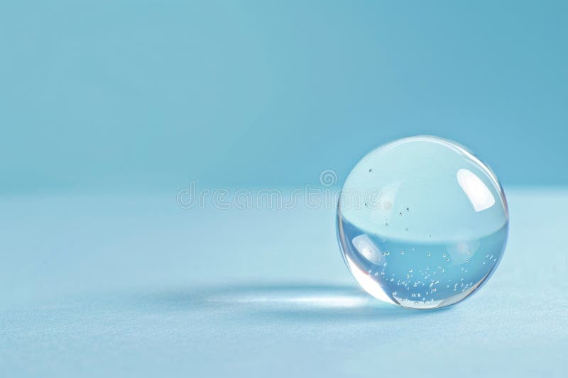 A Glass Sphere Sits Atop a Flat Surface Stock Image - Image of concept ...