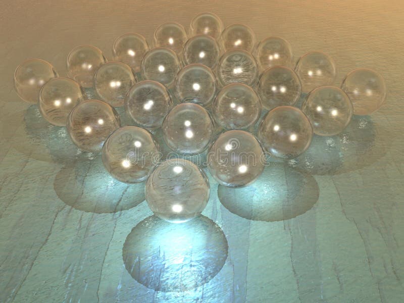 Glass Spheres stock illustration. Illustration of formed - 13067202