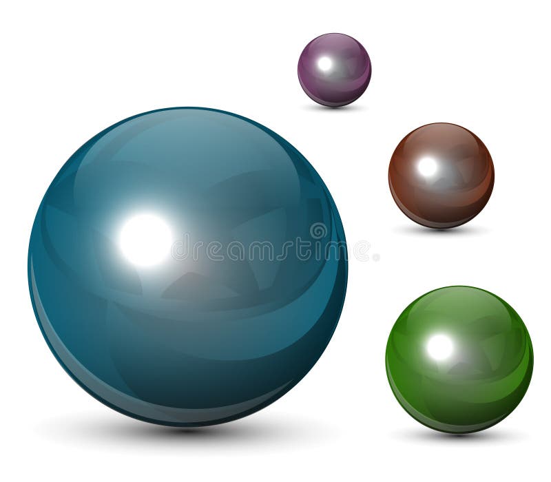 Glass spheres stock vector. Illustration of christmas - 16635304