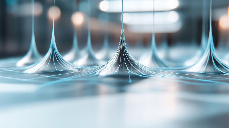 Abstract Art, Translucent Glass Spheres with Blur Effect and Smooth ...