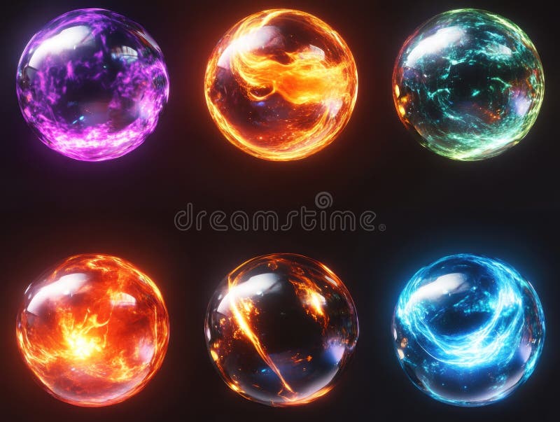 Glass Spheres in Different Colors Stock Image - Image of experiment ...