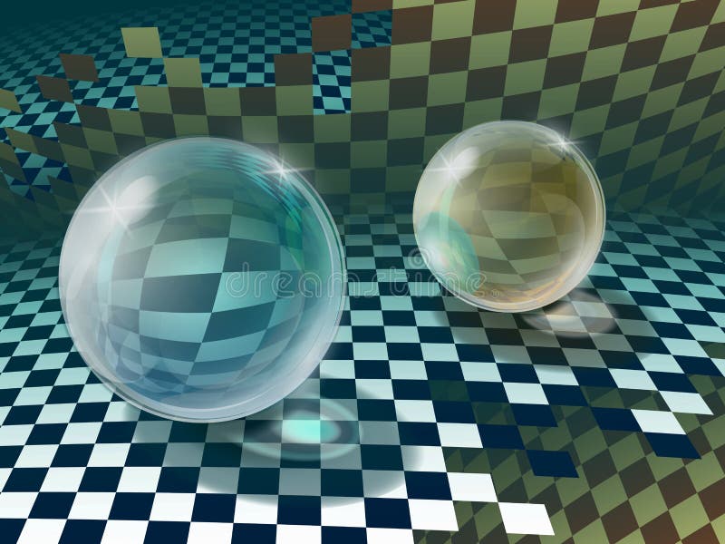 Glass spheres stock vector. Illustration of space, colored - 57494147