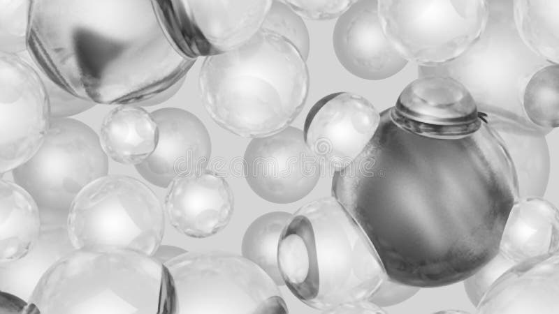 Glass Spheres Rotating Loop. Abstract Science and Medicine Background ...