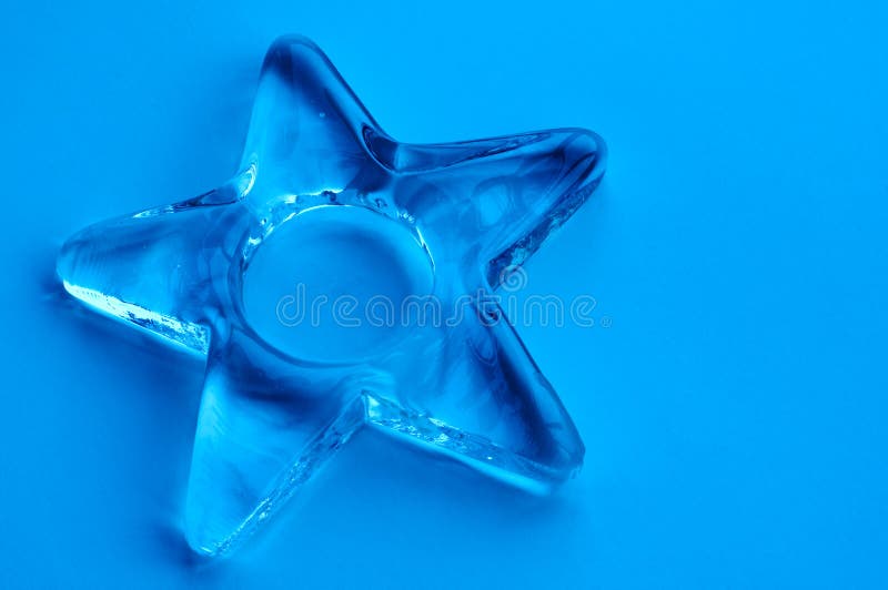Glass star (blue) stock image. Image of ornaments, decorations - 1408157
