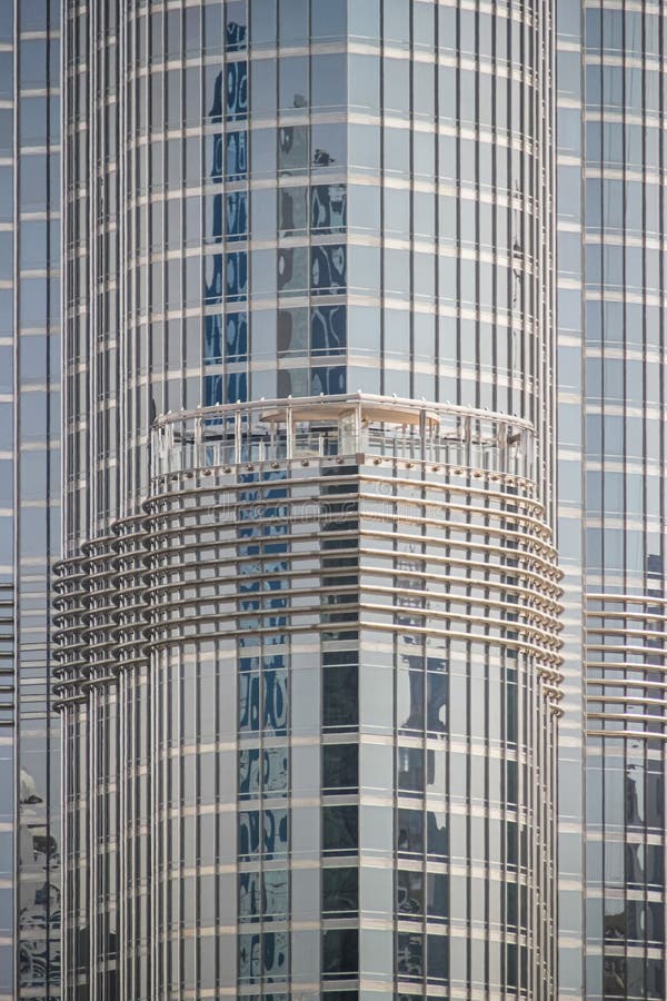 Burj Khalifa Facade in Dubai Stock Image - Image of panels, verticality ...