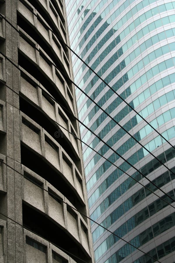 Glass And Steel Manila High Rise Architec Stock Photo - Image of ...