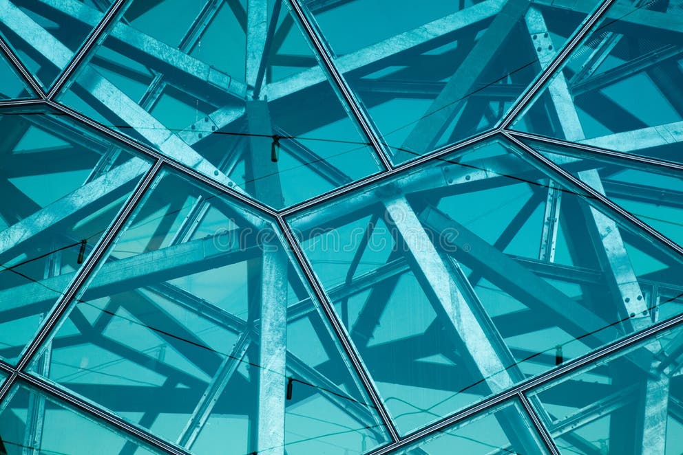 Glass and steel wall stock photo. Image of edge, modern - 17432592